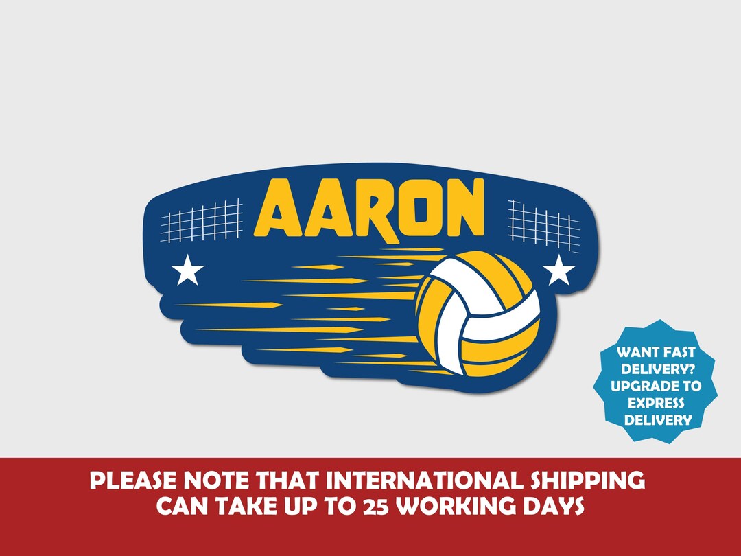 Personalized Volleyball Sticker, Custom Volleyball Label, Team Name ...