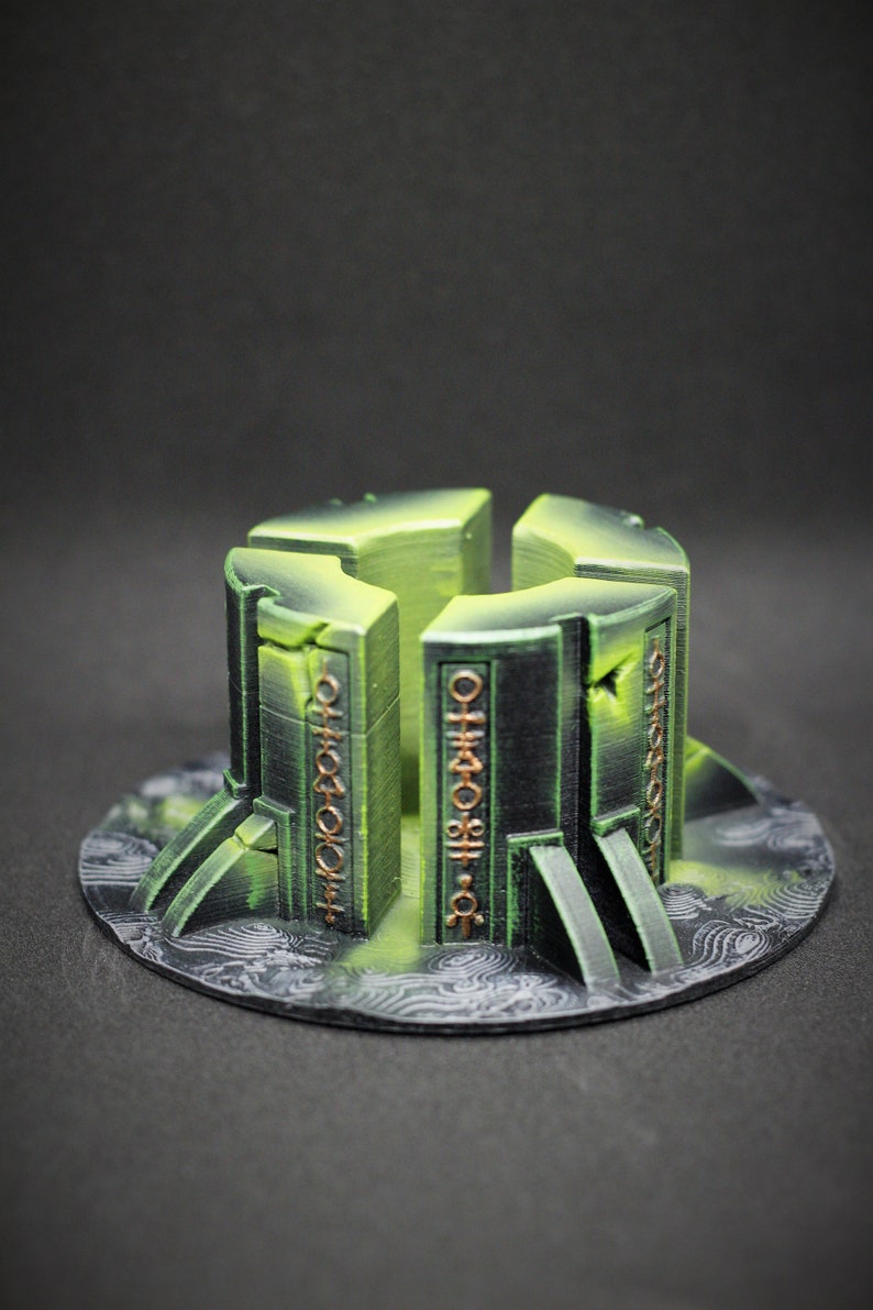 Necro Space Robots Terrain Set - Tomb Crypt Pillars Generator 28mm ...