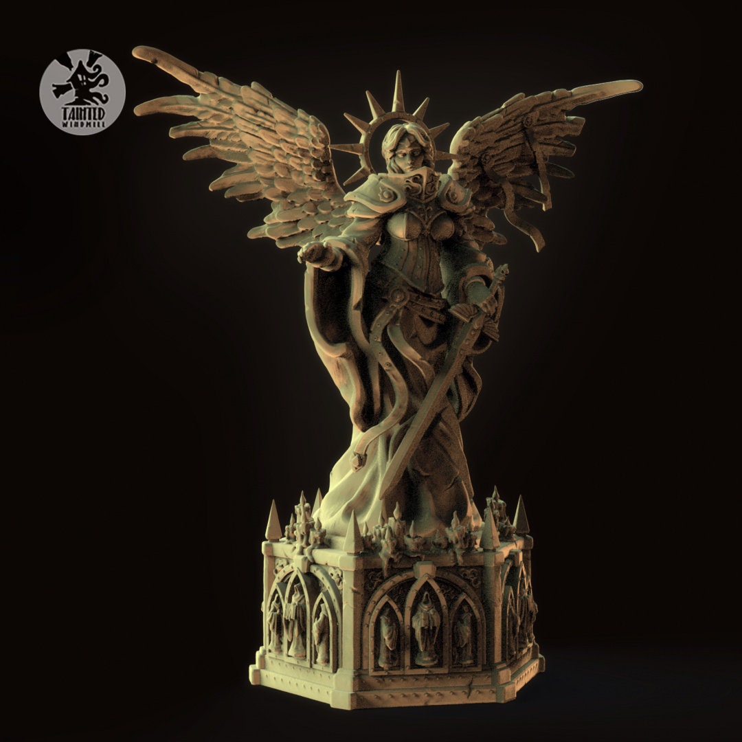 Saint Winged Battle Sister Statue Celestine | 28mm Heroic Scale Resin ...