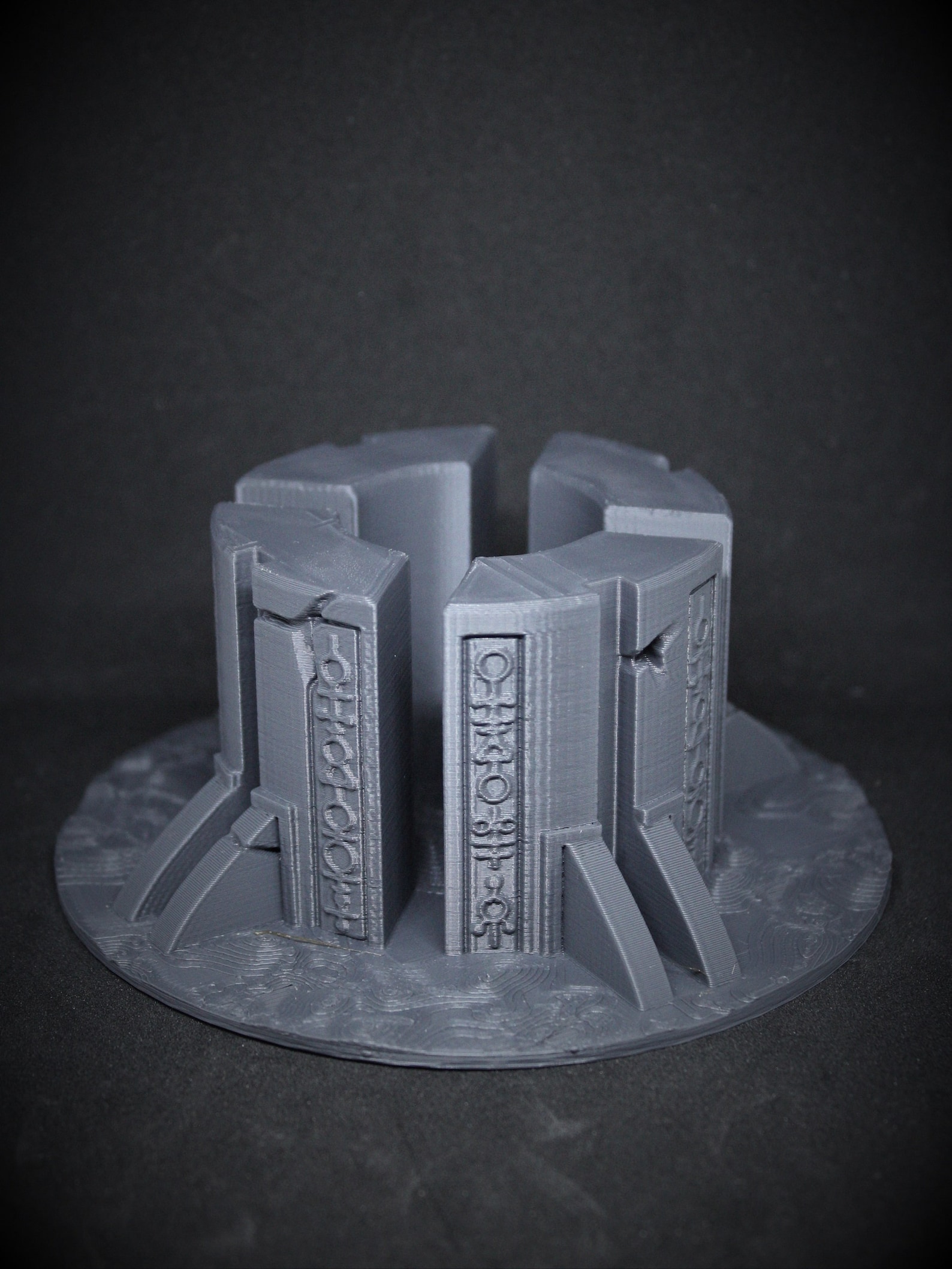 Necro Space Robots Terrain Set - Tomb Crypt Pillars Generator 28mm ...