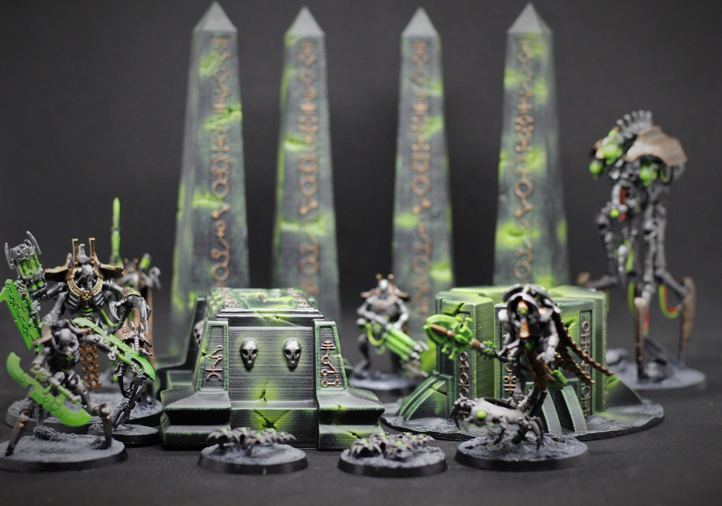 Necron Terrain Set Tomb Crypt Pillars Generator 28mm | Etsy India