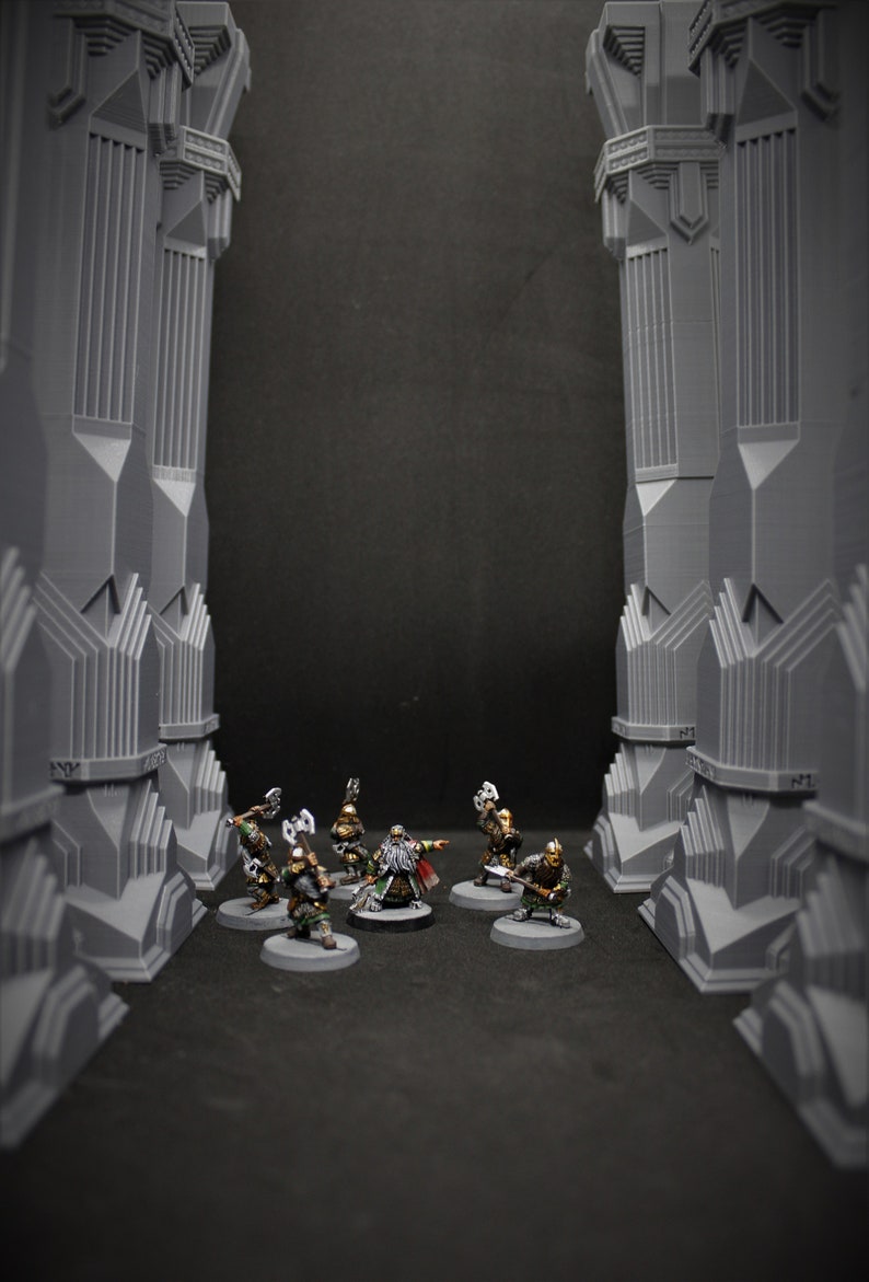 Lord of the Rings Pillars: 28mm Mines of Moria Terrain - Etsy
