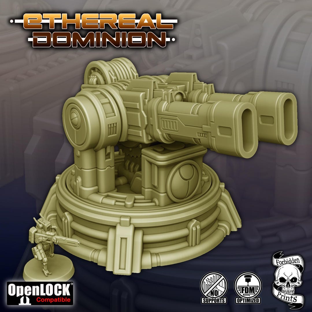 Ethereal Dominion - Heavy Rail Gun Platforms | Modular Tabletop Terrain ...