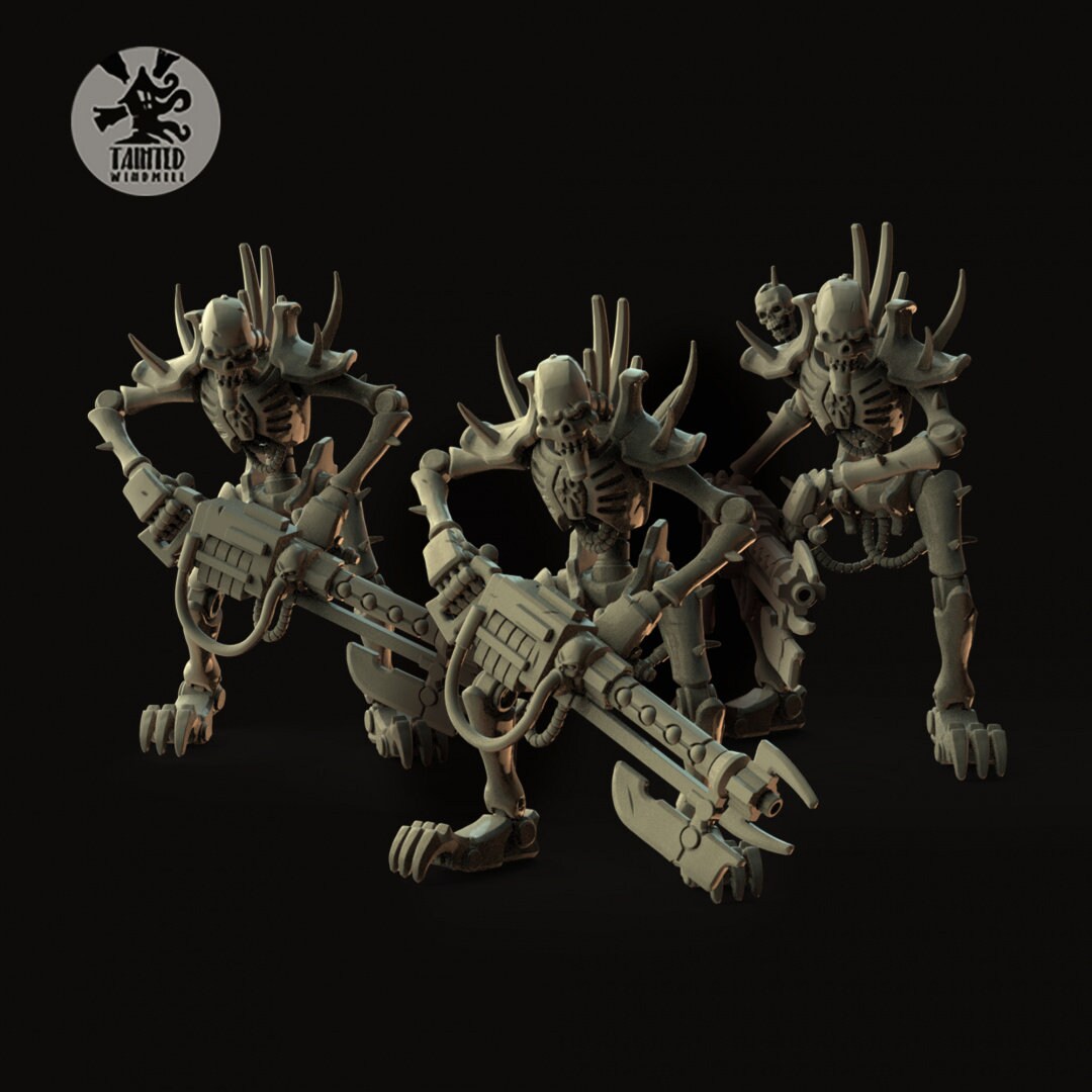 Space Robots With Guns | 32mm Resin Model | Tainted Windmill - Etsy