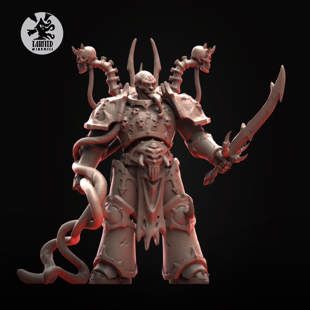Immortal Swordsman | 32mm Resin Model | Tainted Windmill - Etsy