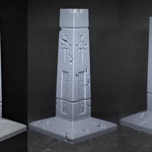 Necro Space Robots Terrain Set Pillars Pylon Obelisks | 28mm Heroic ...