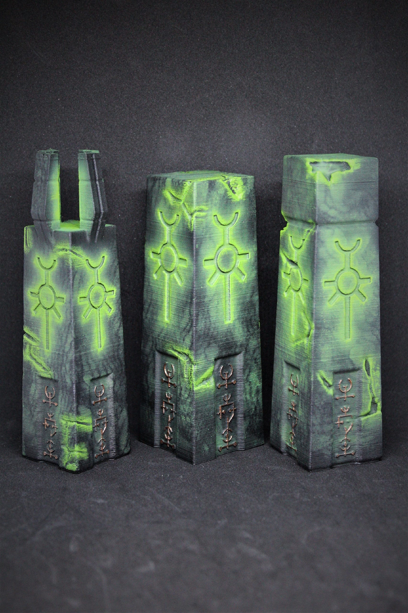 Necro Space Robots Terrain Set Pillars Pylon Obelisks Scenery - Etsy