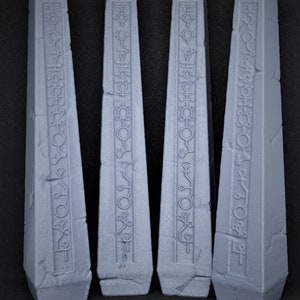 Necro Space Robots Terrain Set - Tomb Crypt Pillars Generator 28mm ...