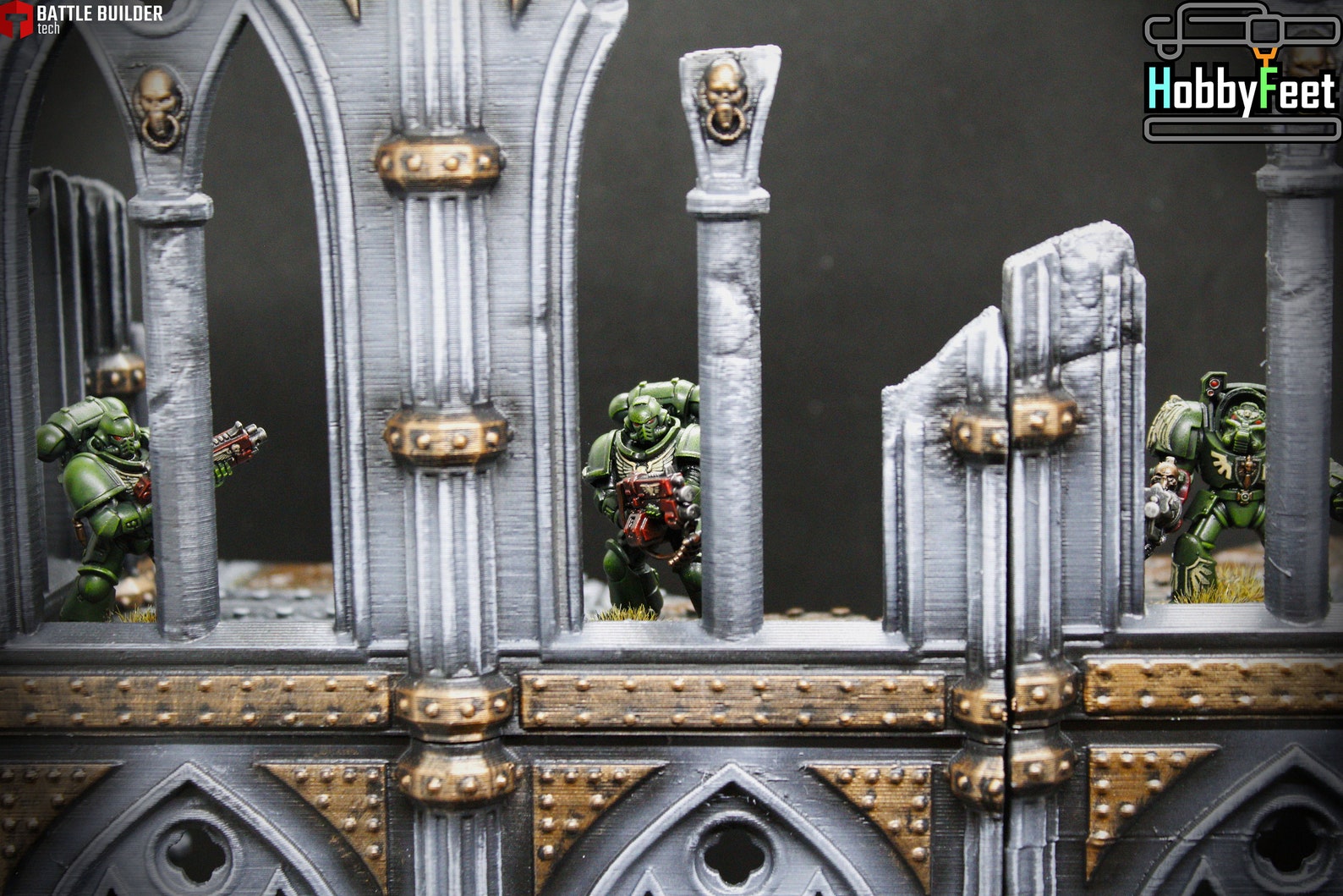 Cathedral Building Ruins Set 3 | 28mm 32mm Terrain Scenery | Txarli BBT ...