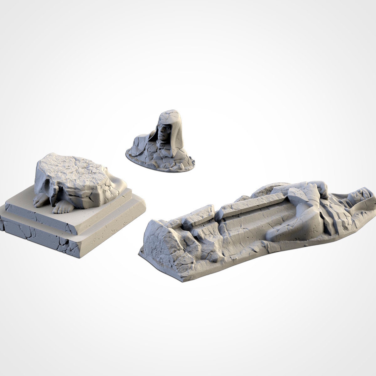 Gothic Statue Hawk Eagle Imperial Ruins 28mm Terrain Scenery Hammer War ...