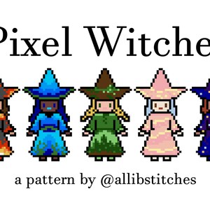 Pixel Witches Cross Stitch Pattern - Etsy
