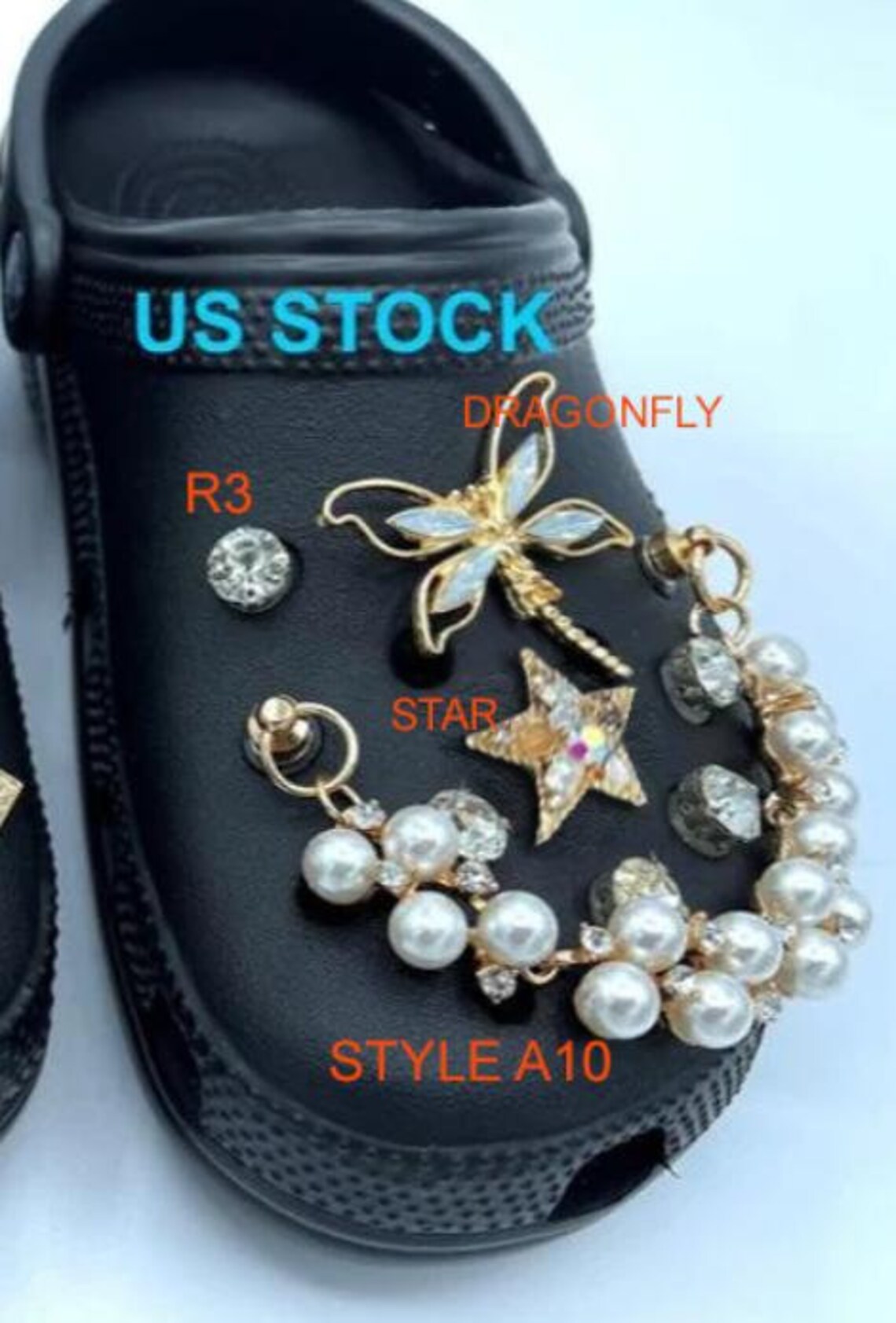 Croc Charm Set 8-22pcs Croc Charm DIY Luxury Pearl Daisy - Etsy