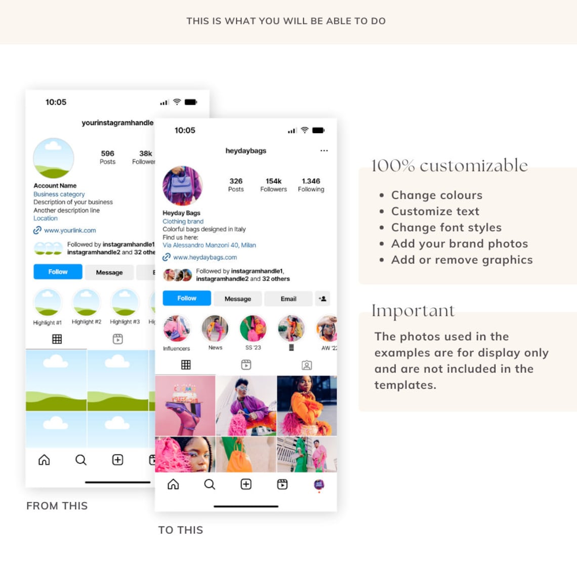 Instagram Mockup | Editable in Canva, Instagram Profile Mockup, Social ...