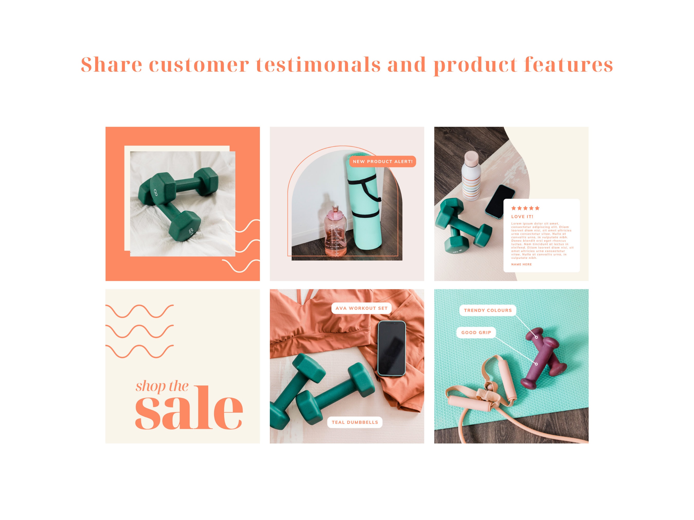 Saffron Instagram Post Templates (editable in Canva) - Etsy