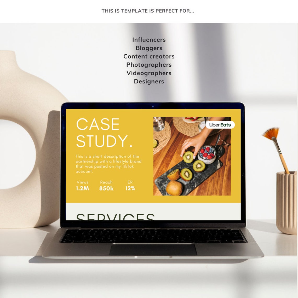 Colorful UGC Portfolio Website Editable in Canva, Content Creator Media Kit, UGC Website ...