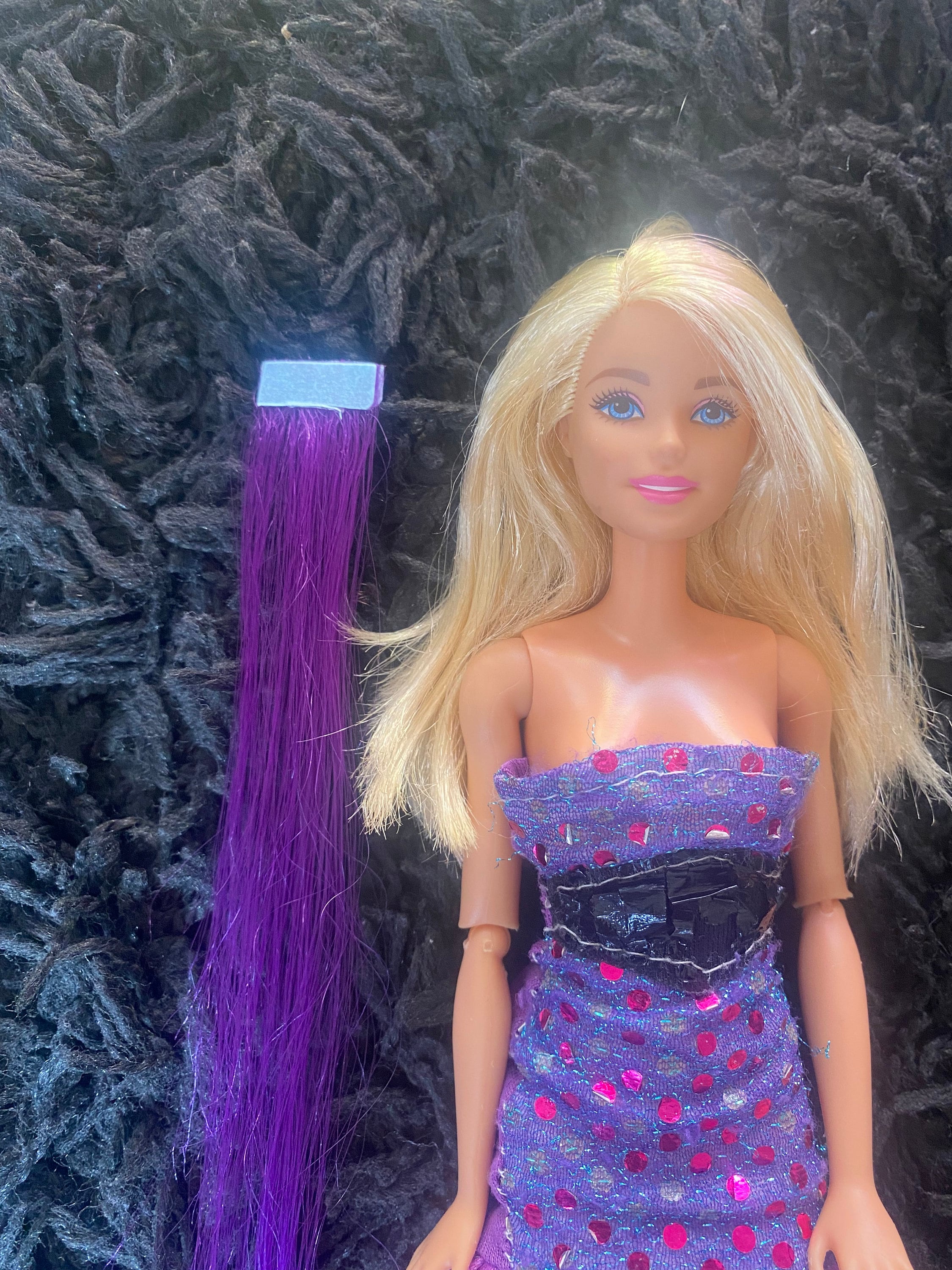 Tape in Synthetic Hair Extensions for Barbie/dolls - Etsy