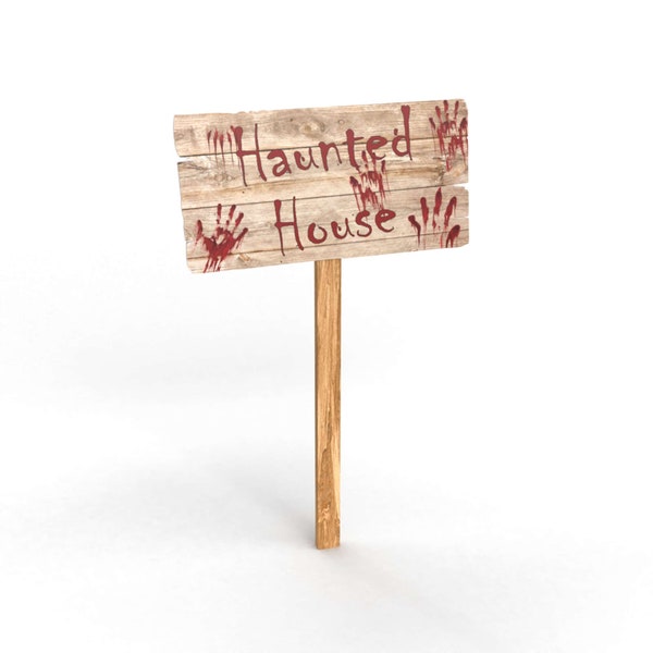 Haunted House Sign - Etsy UK