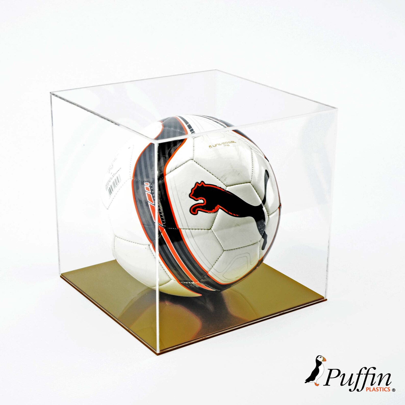 Football Display Case With Inscription Plaque | Etsy UK