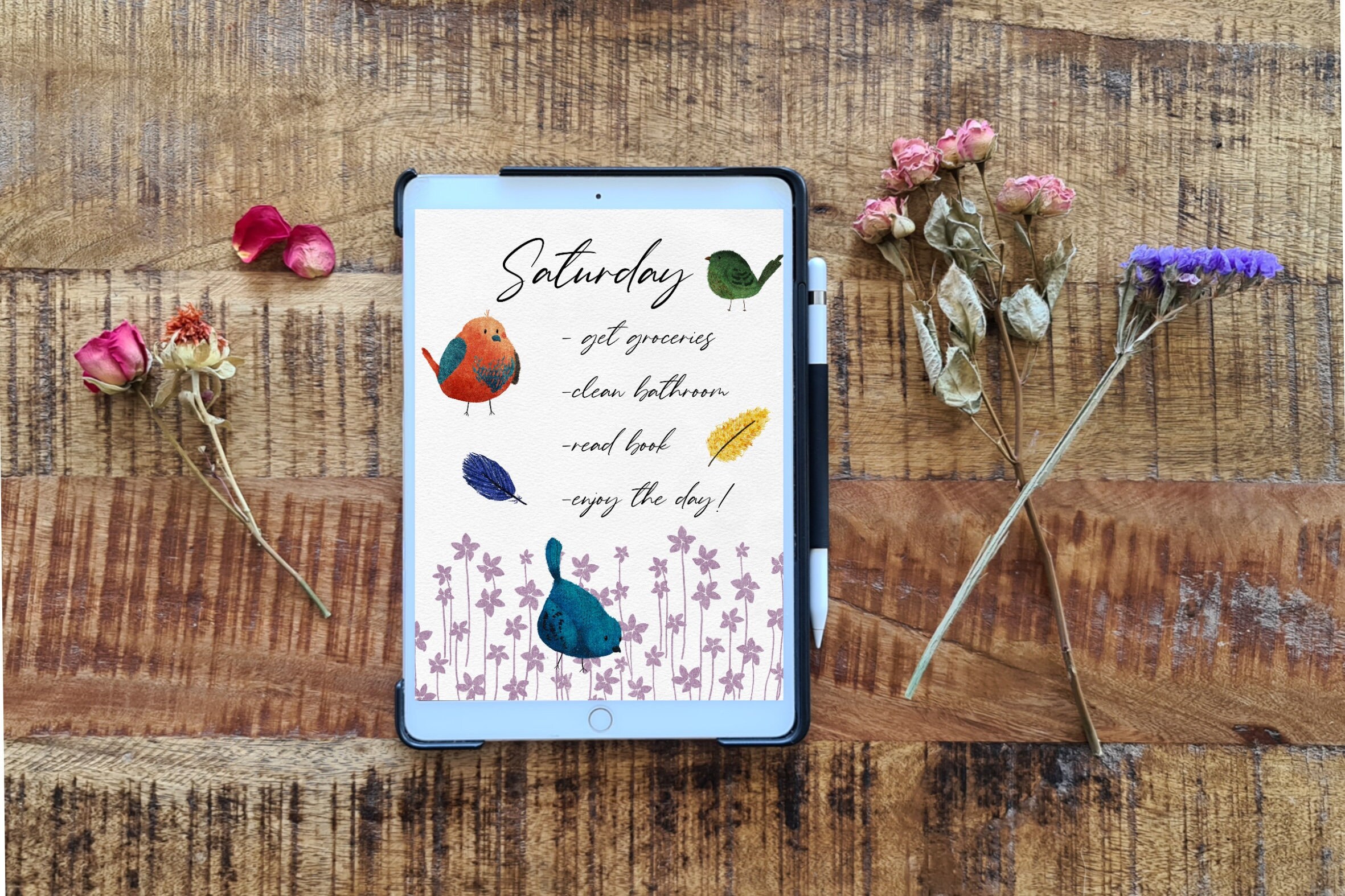 Digital Stickers Cute Birds Png and Goodnotes Files Digital - Etsy