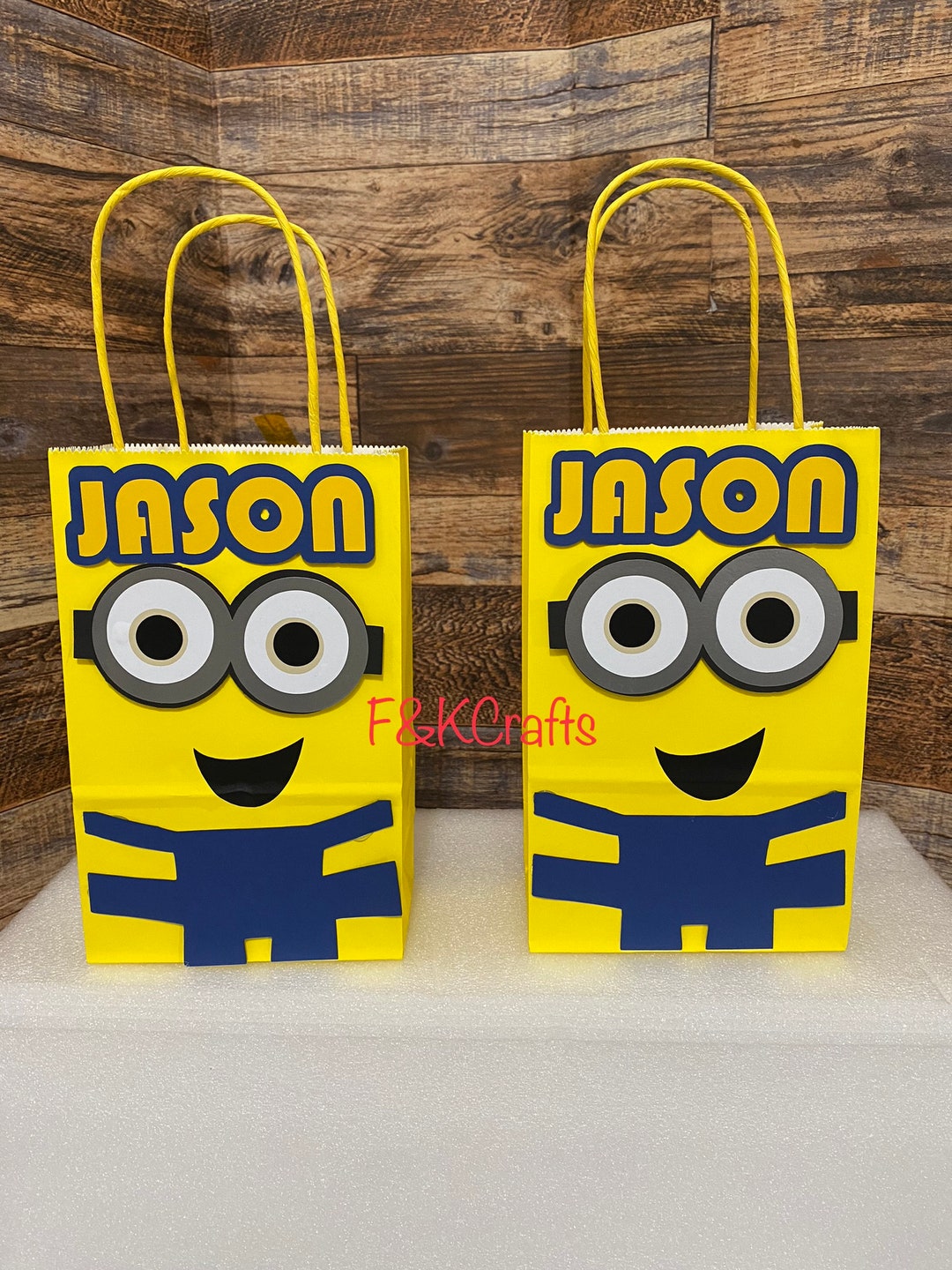 Set of 12 Minion Goody Bags, Minions Party Bags - Etsy