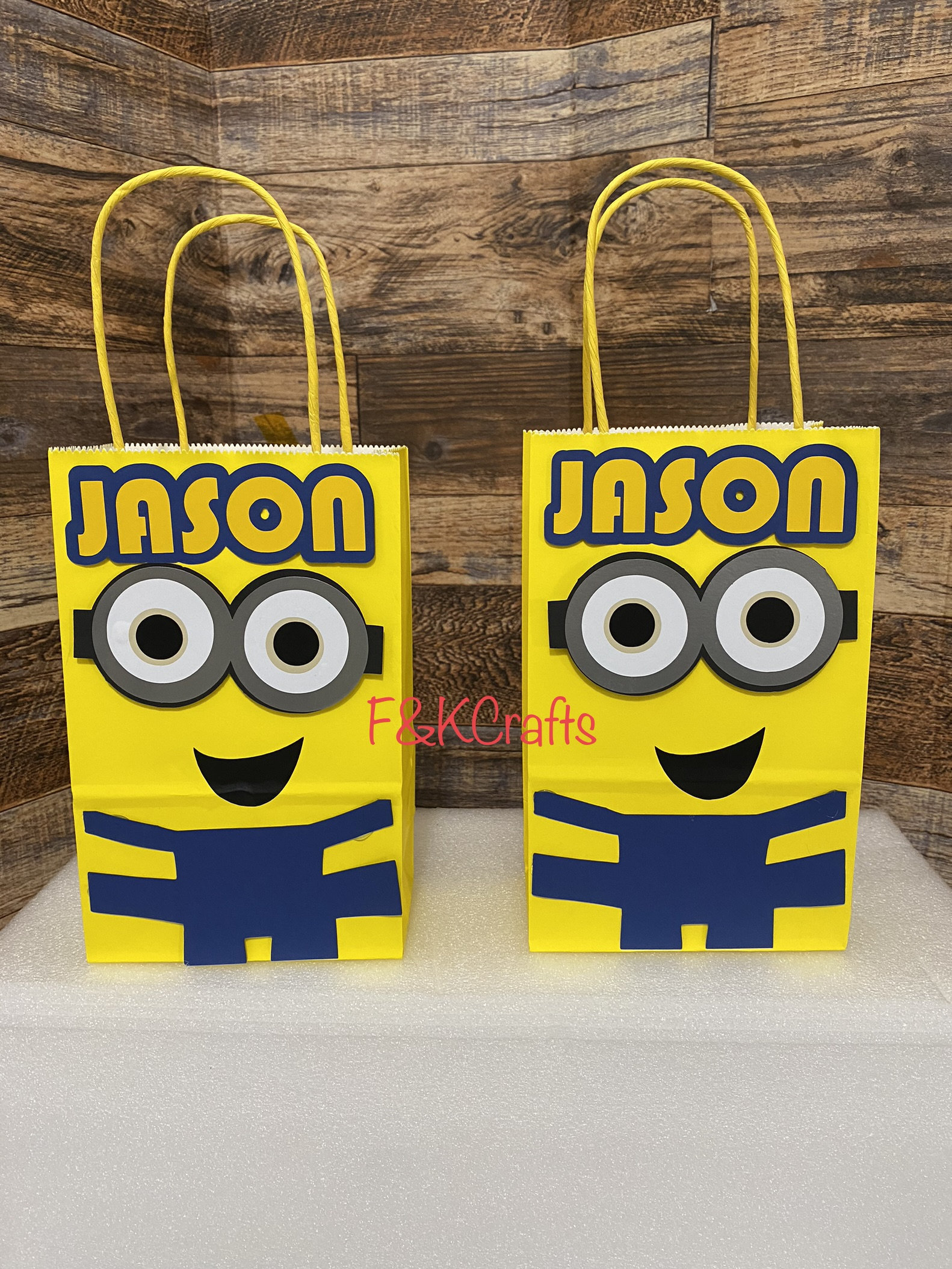 Set of 12 Minion Goody Bags, Minions Party Bags - Etsy