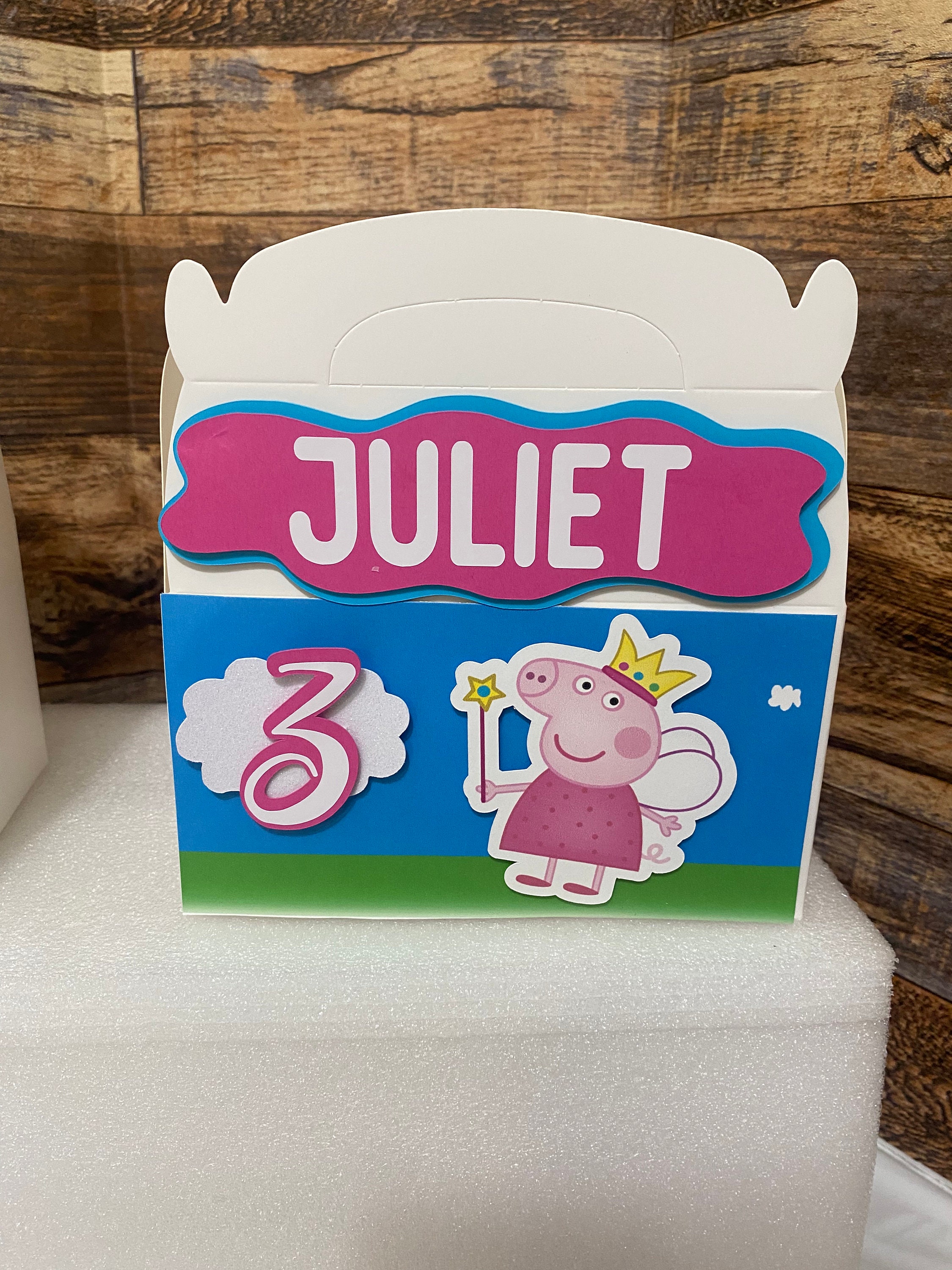 Come in Set of 12 Peppa Pig Favor Box, Peppa Pig Party Box, Peppa Pig ...