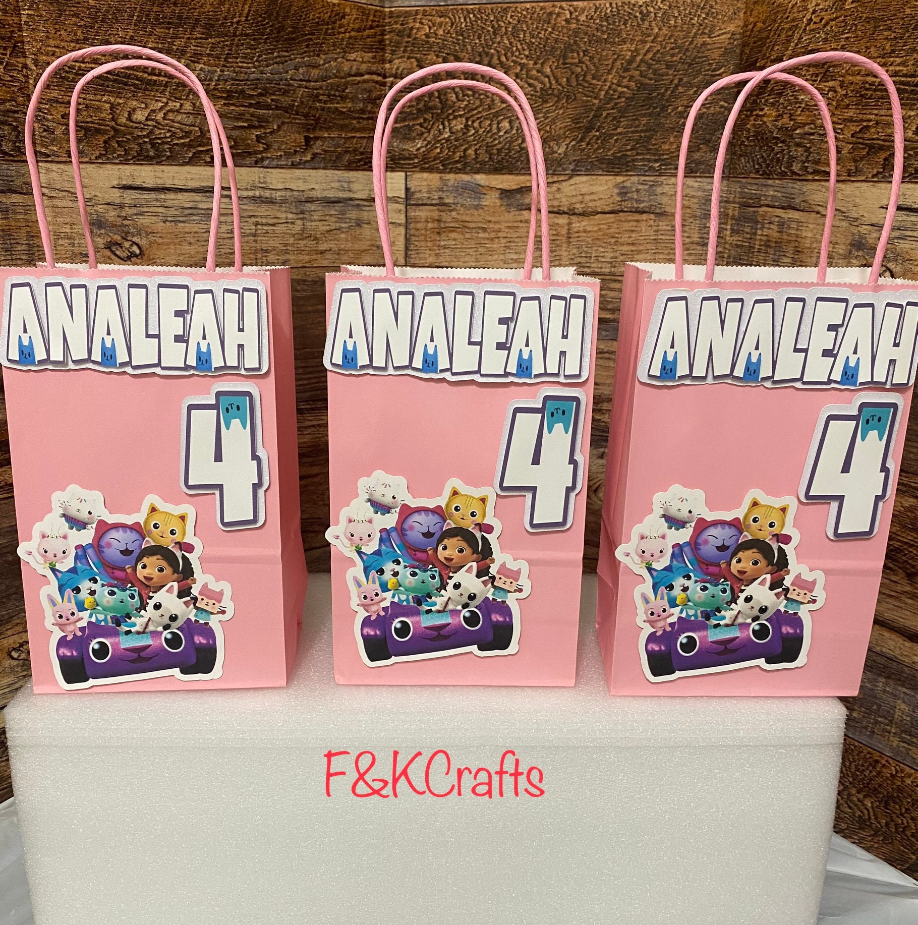Set Of 12 Gabby Dollhouse Goody Bags Etsy