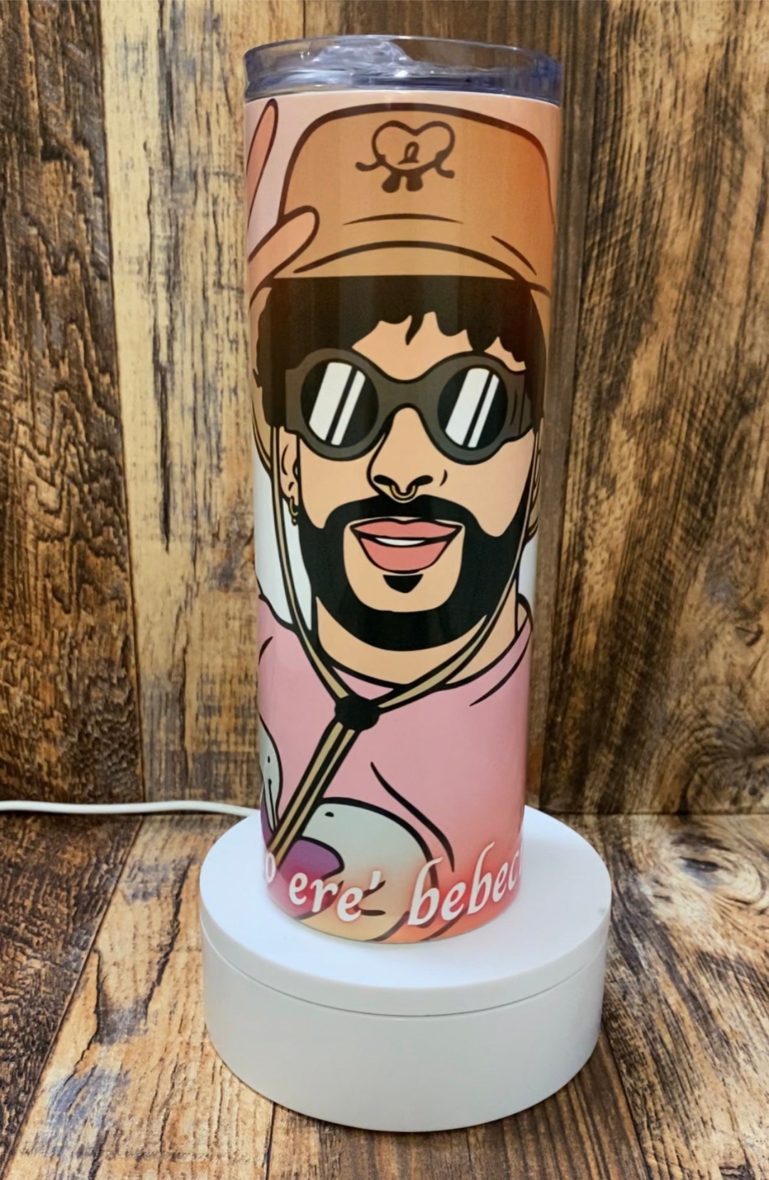 Bad Bunny 20 Oz Skinny Tumbler Un Verano Sin Ti tumbler - Etsy