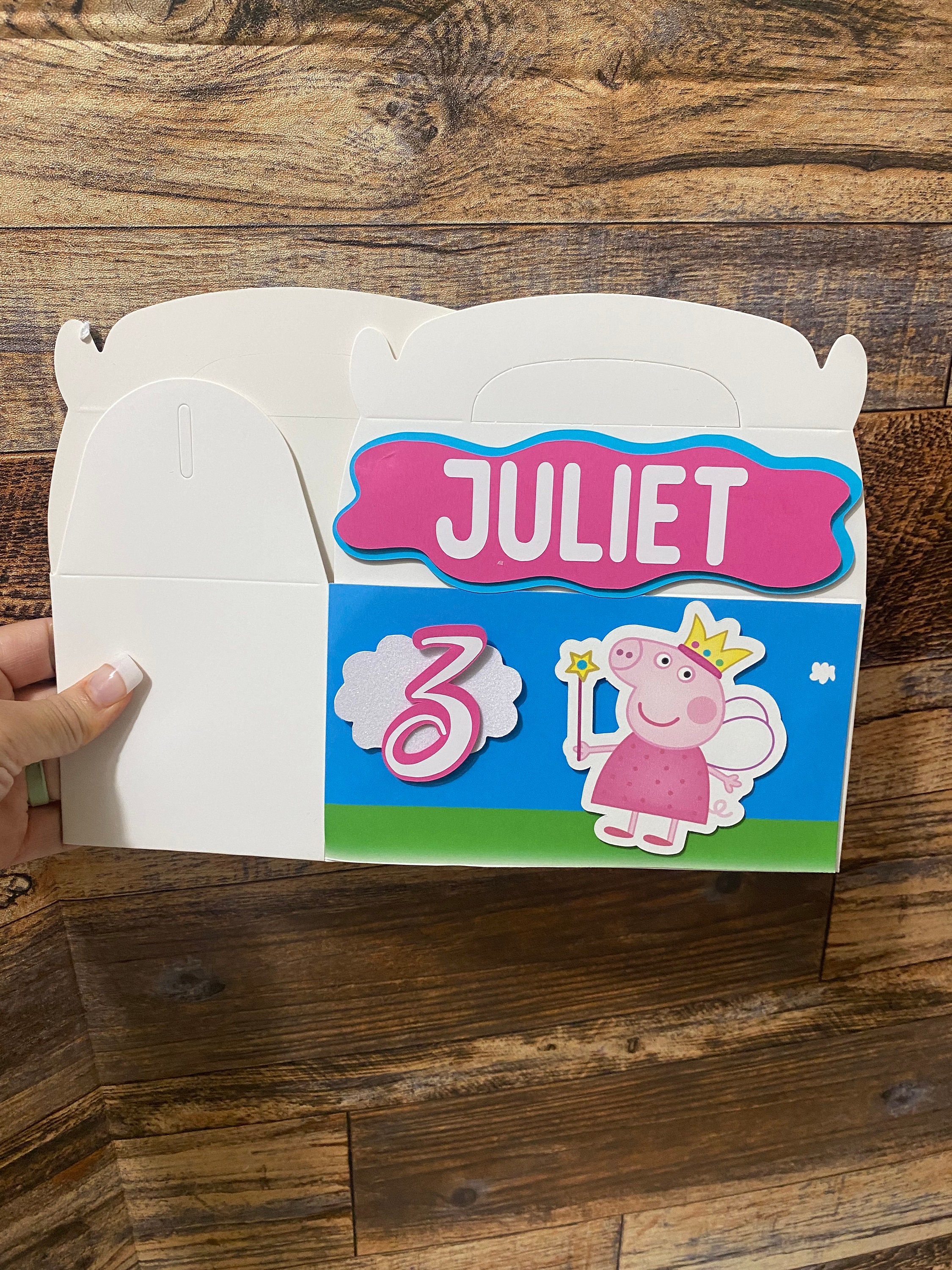 Come in Set of 12 Peppa Pig Favor Box, Peppa Pig Party Box, Peppa Pig ...