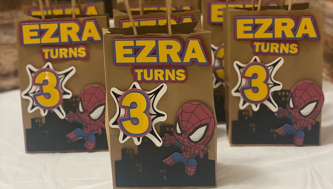 Set of 12 Spidey Goody Bags, Party Favors, Party Bags - Etsy
