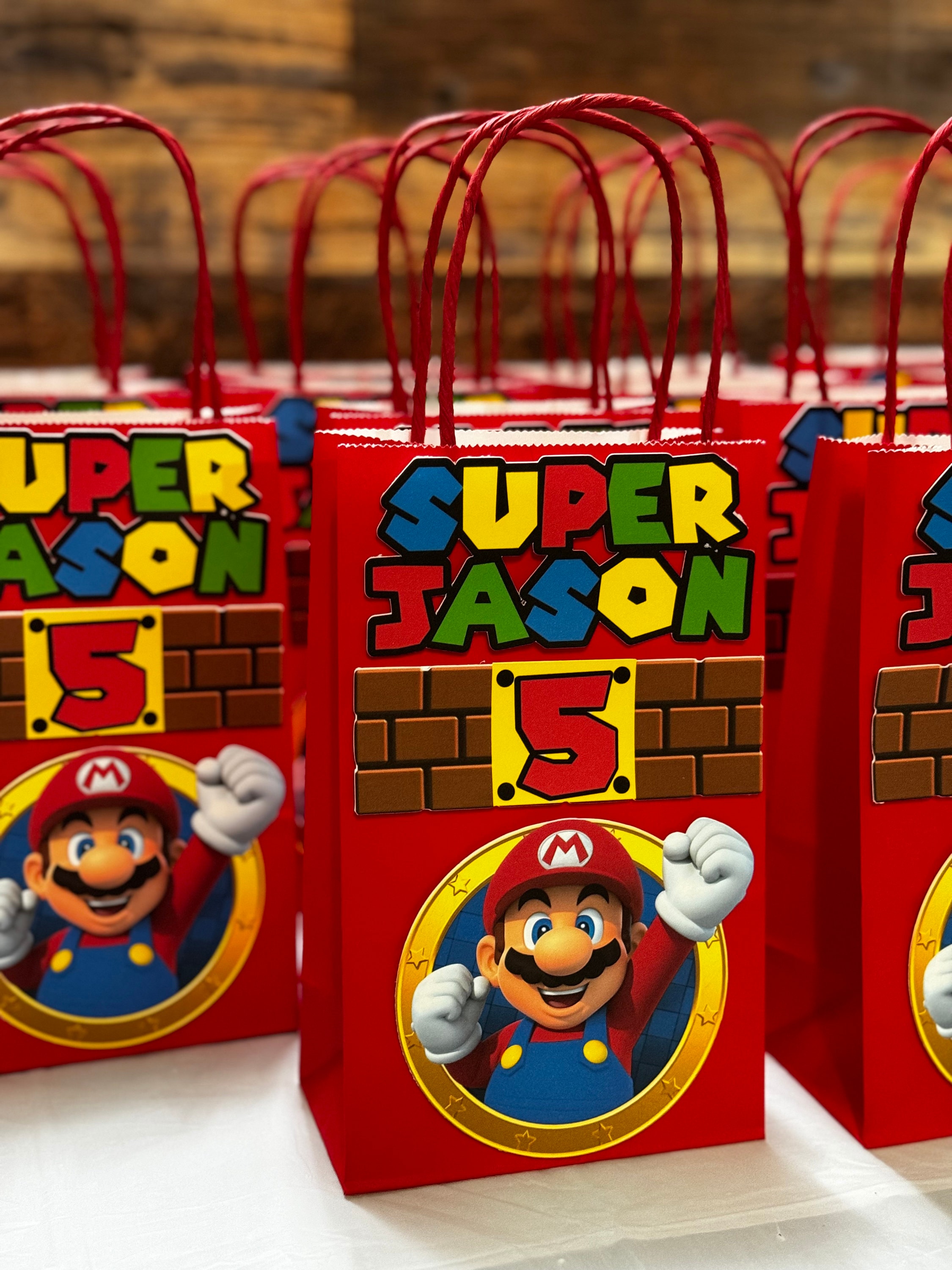 Come in Set of 12 Super Mario Goody Bags Customized - Etsy