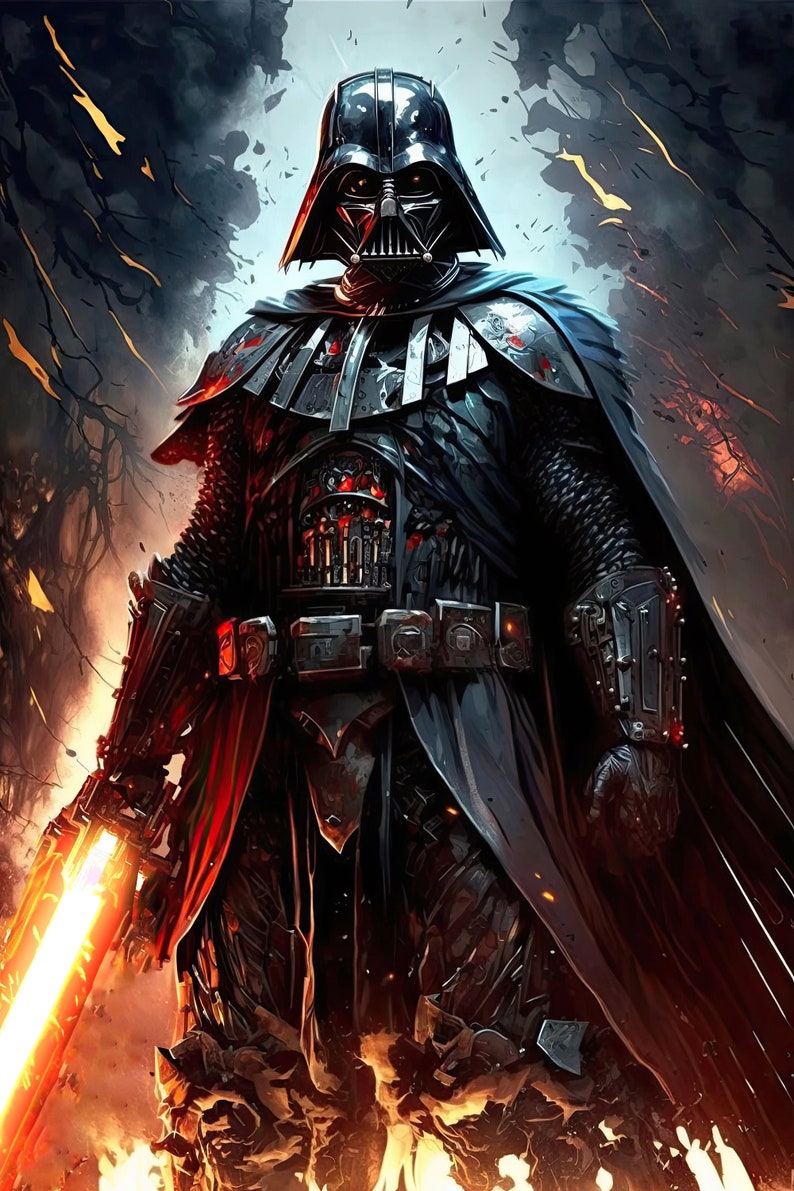 The Dark Force Emerges Poster Art Print Comic Art Illustration Art for ...