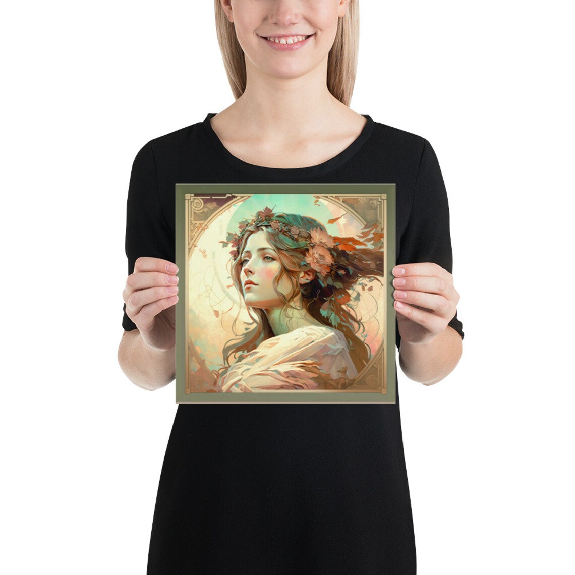Lady of Thought Poster Art Print Comic Art Illustration Art for Wall ...