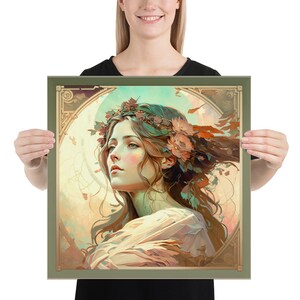 Lady of Thought Poster Art Print Comic Art Illustration Art for Wall ...