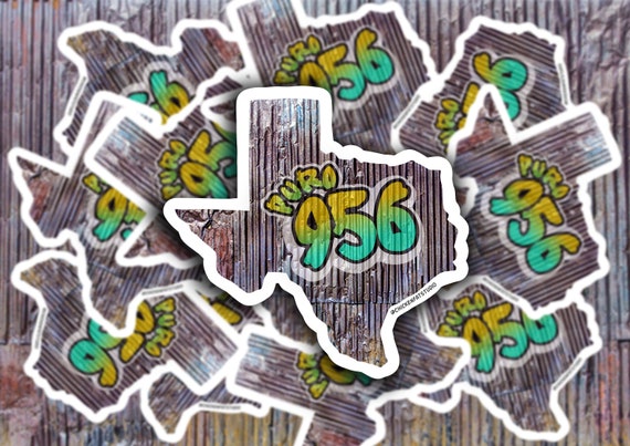 Puro 956 South Texas Waterproof Sticker Texas Sticker Area | Etsy