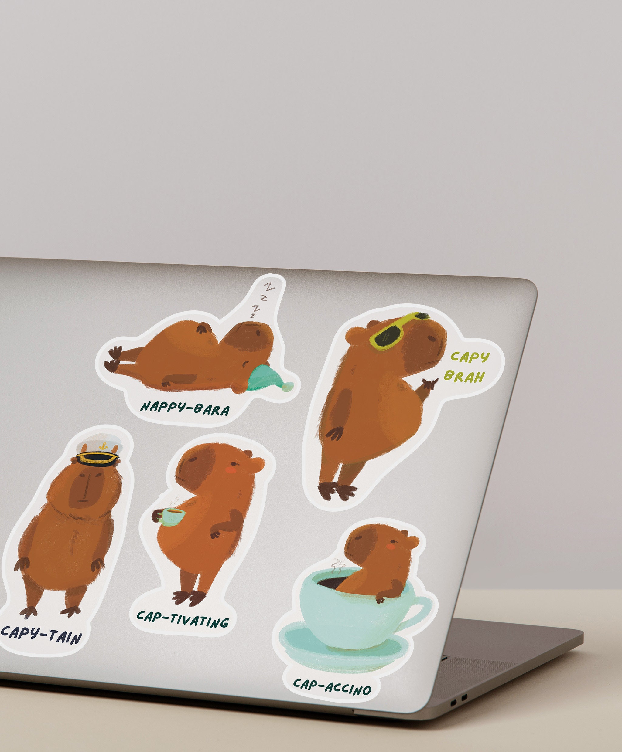 Capybara Stickers Pack Capybara Sticker Sheet 10pc Capybara Stickers - Etsy