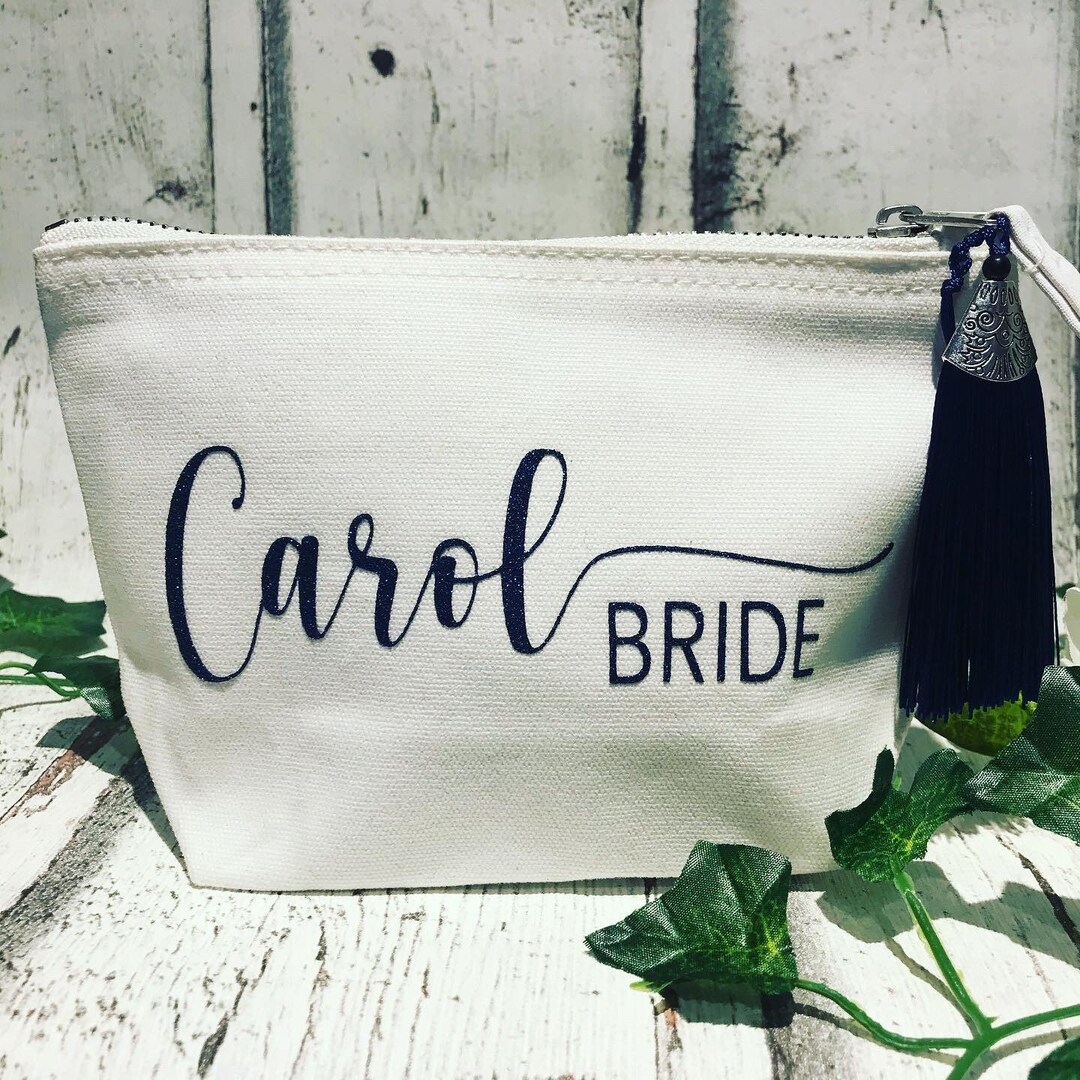 Monedero de novia/dama, bolsos cosméticos/de maquillaje - Etsy España