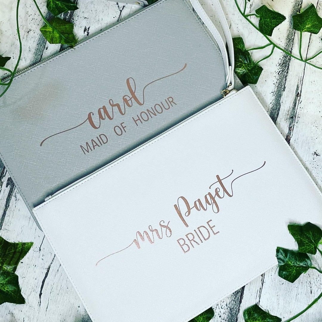 Wedding Faux Leather Bag Bride Bag Bride Makeup Bag - Etsy UK