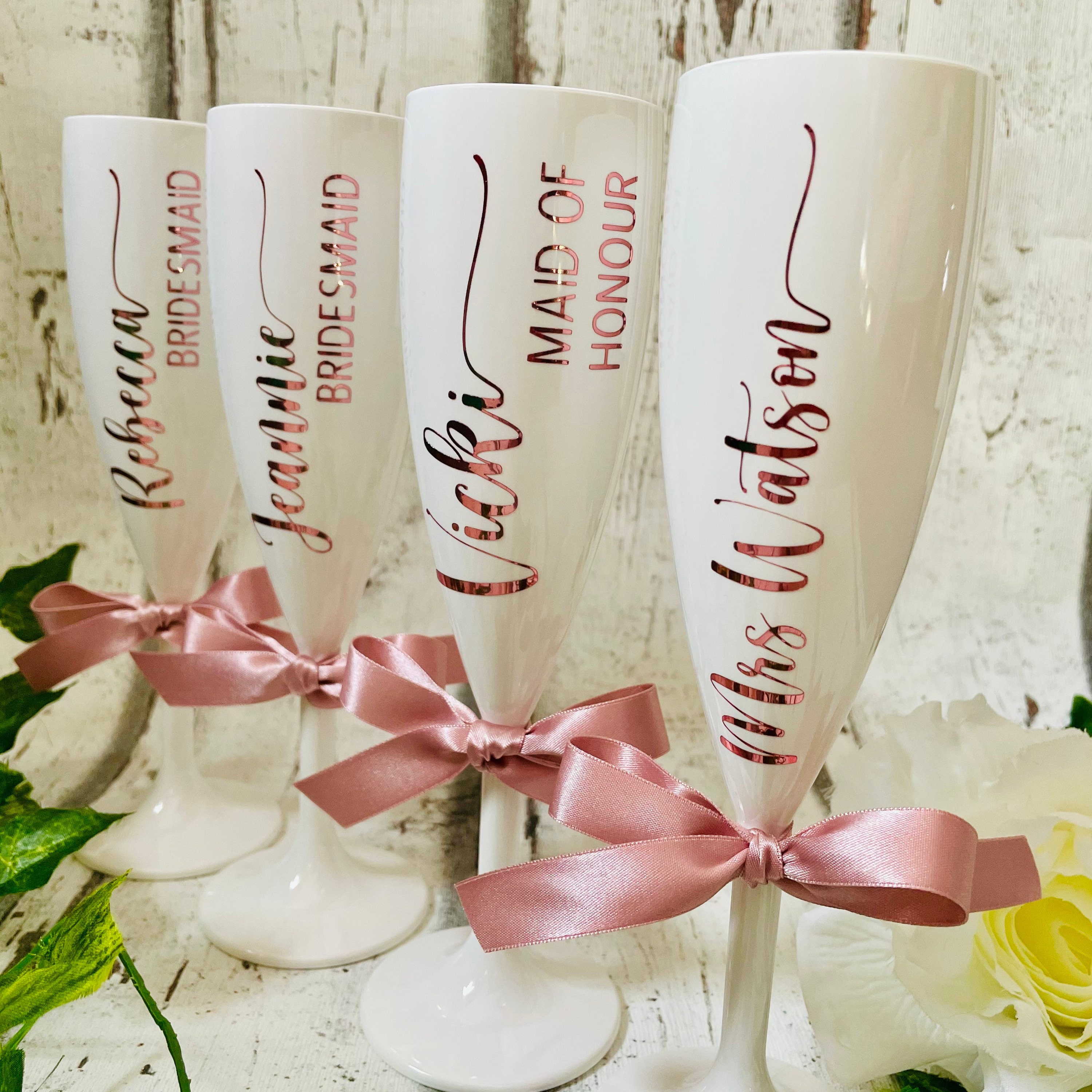 Flautas de champán personalizadas - Etsy España