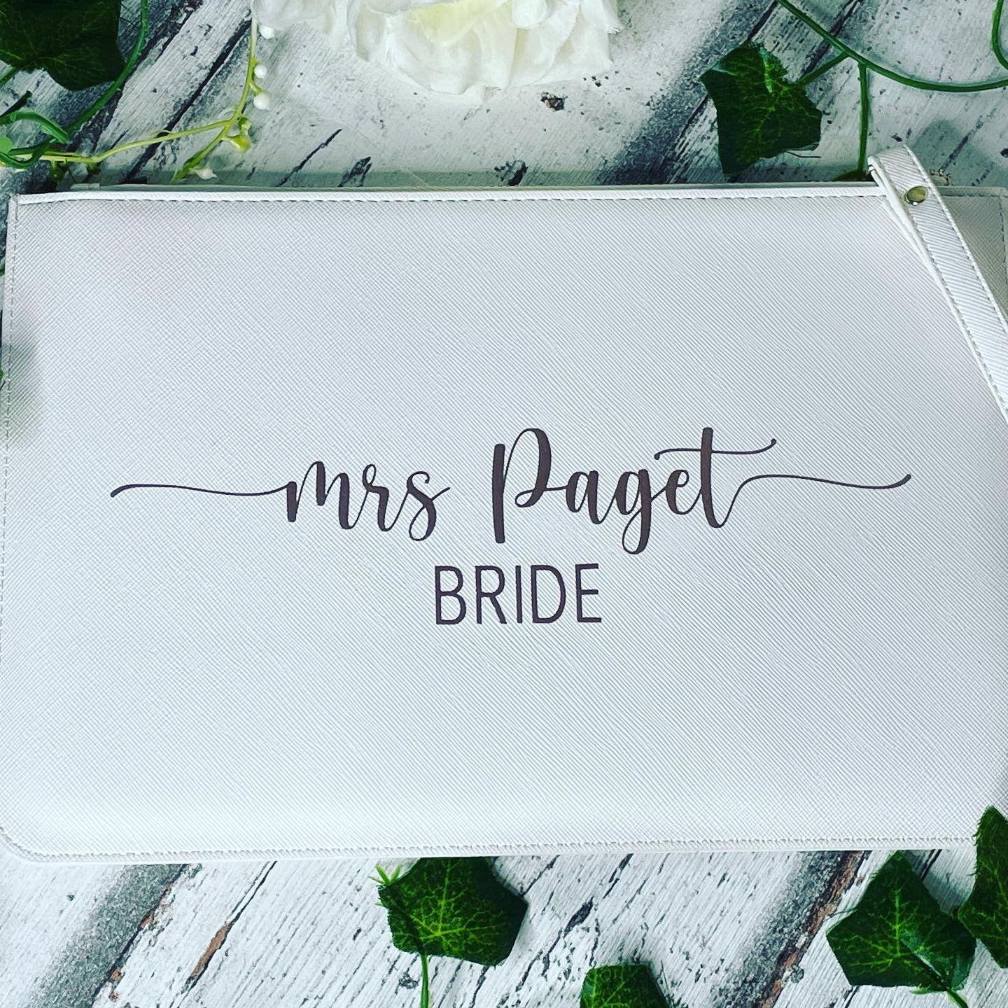 Wedding Faux Leather Bag Bride Bag Bride Makeup Bag - Etsy UK