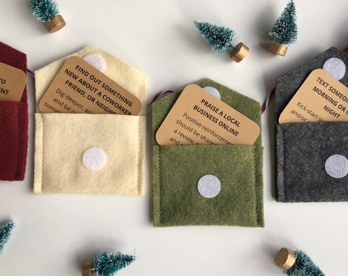 Random Acts of Kindness Advent Calendar, Reusable Felt Advent Christmas ...