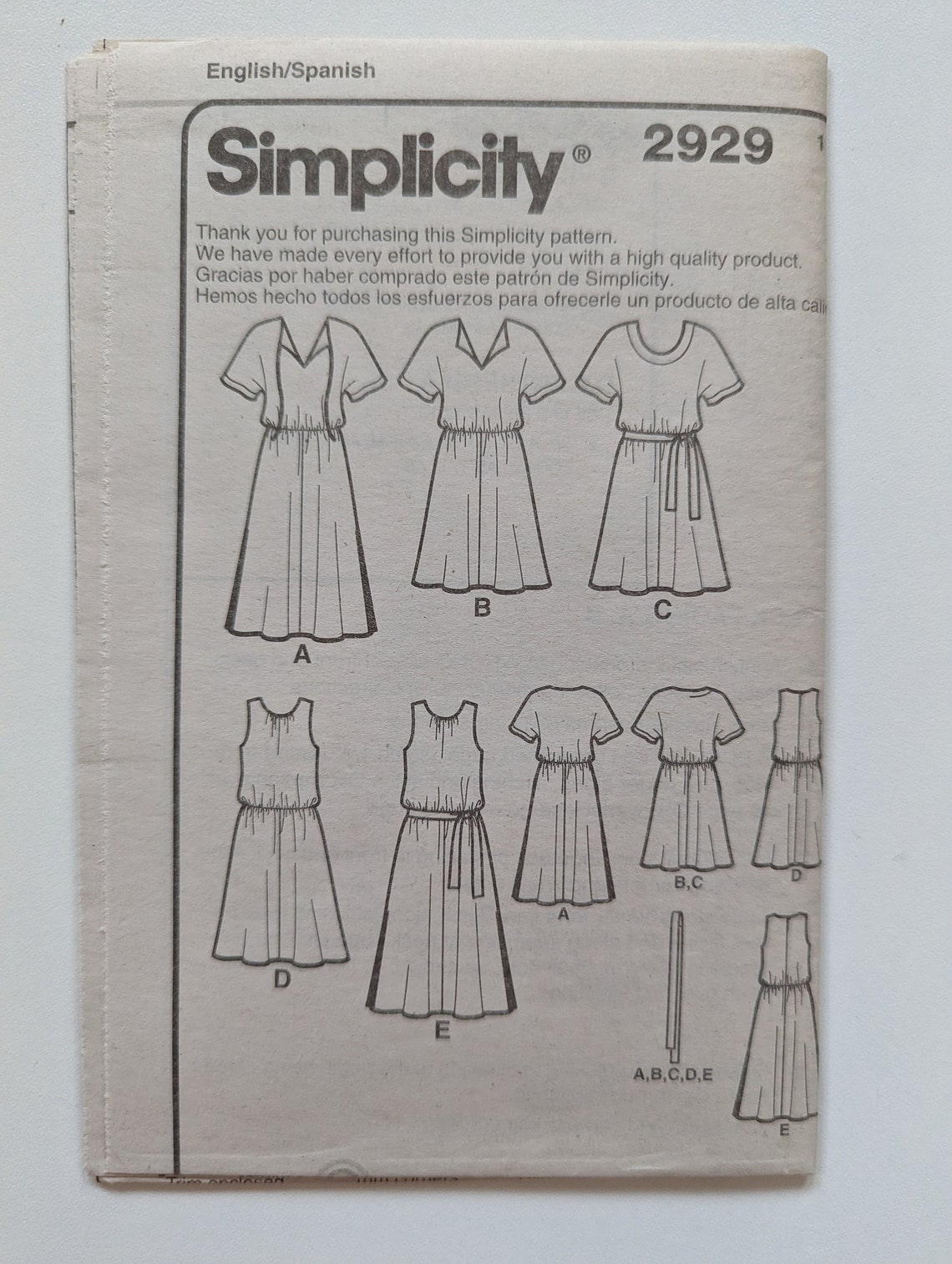 Sz 10-18/20W-28W/1X-3X Simplicity Plus Size Pullover Summer Dress ...