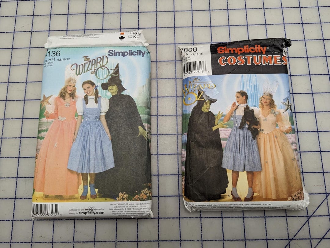 Sz 6-12/12-16 Simplicity Wizard of Oz Halloween Costume Sewing Pattern ...