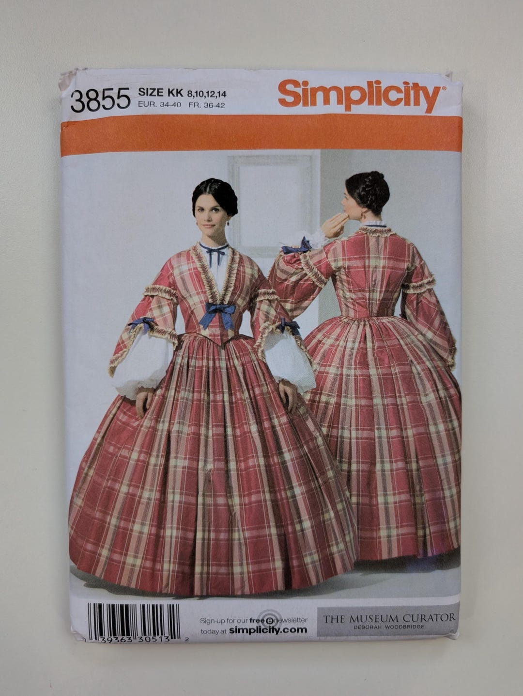 Sz 8-14 UNCUT Simplicity Civil War 1800s Dress Pattern, 3855 - Etsy
