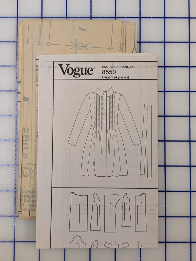 Sz 14-20 UNCUT Vogue Divine Details Plus Size A Line Swing Coat Jacket ...