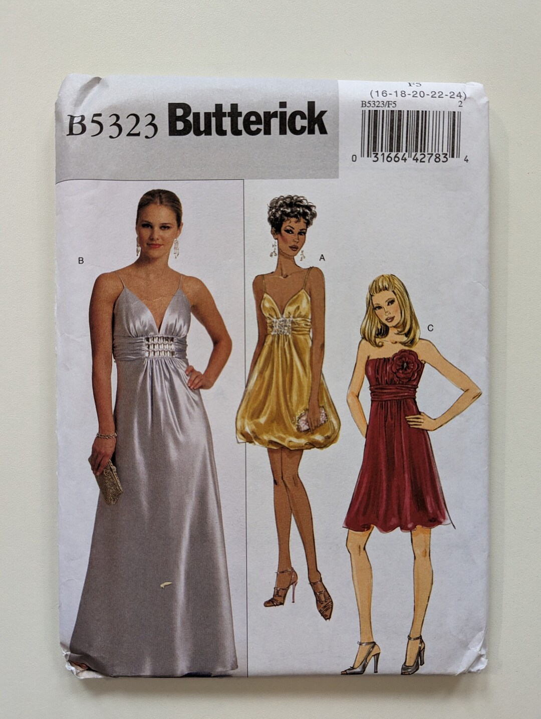 Sz 8-14/16-24 Butterick Plus Size Evening Formal Prom Homecoming ...
