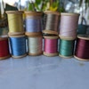 Lot of 12 Vintage Empty Wood Wooden Thread Spools Small 1 1/4h, With ...