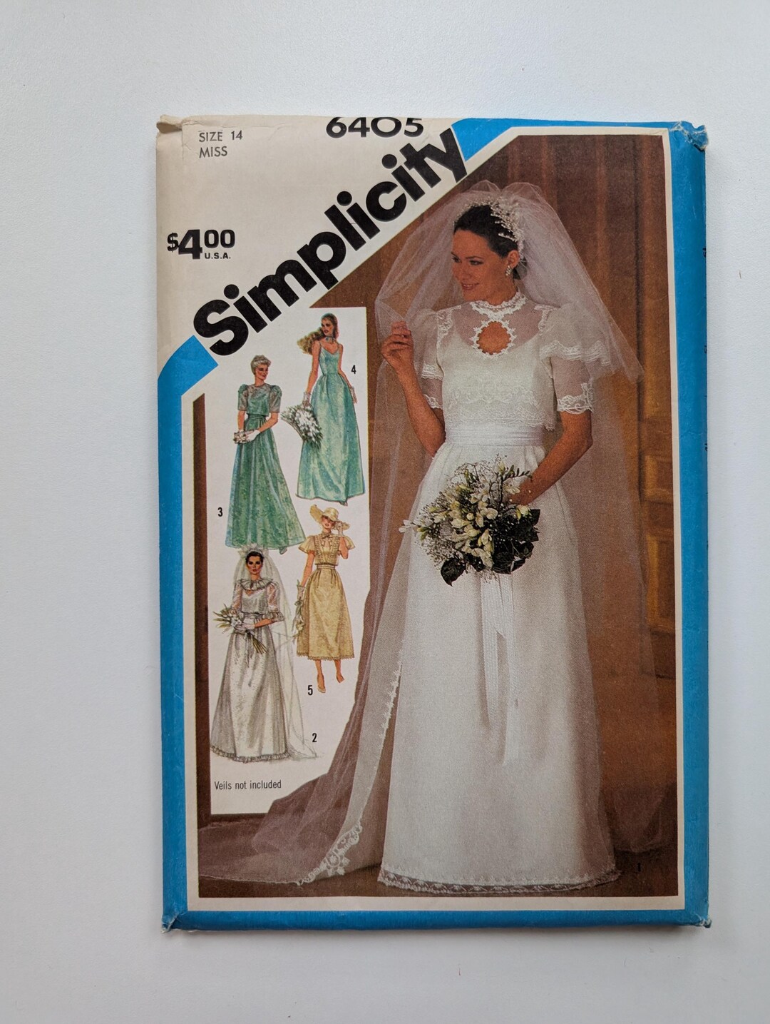 Sz 14/bust 36 Uncut 1984 Simplicity Lined or Unlined Bridal Wedding ...