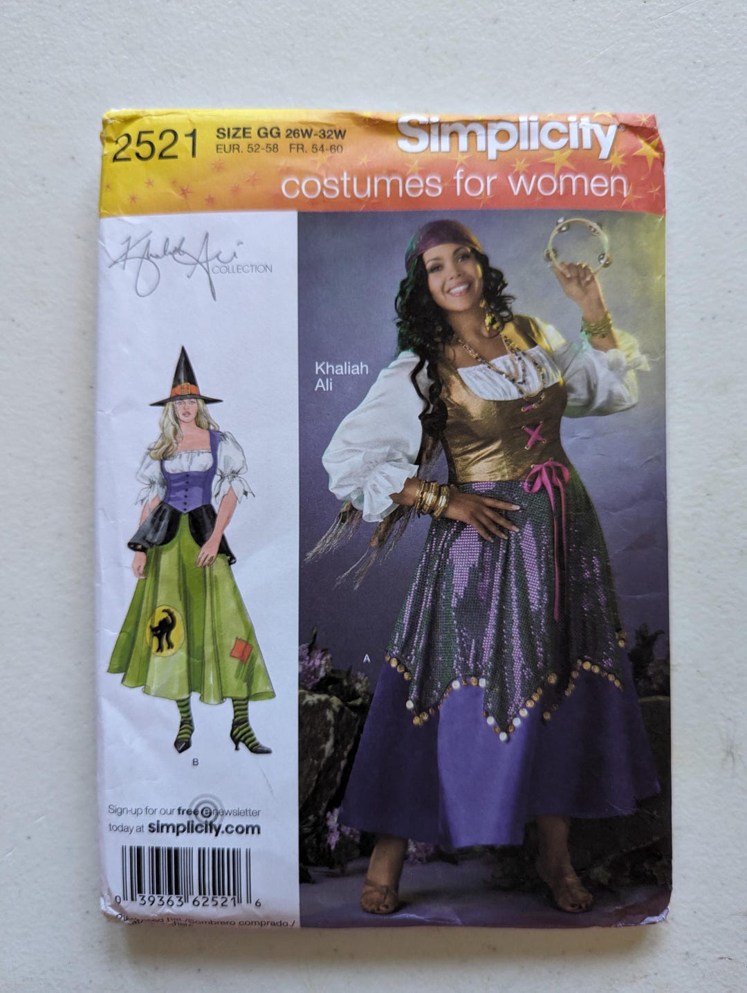 Sz 26W-32W Simplicity Plus Size Khaliah Ali Womens Gypsy Romani Witch ...