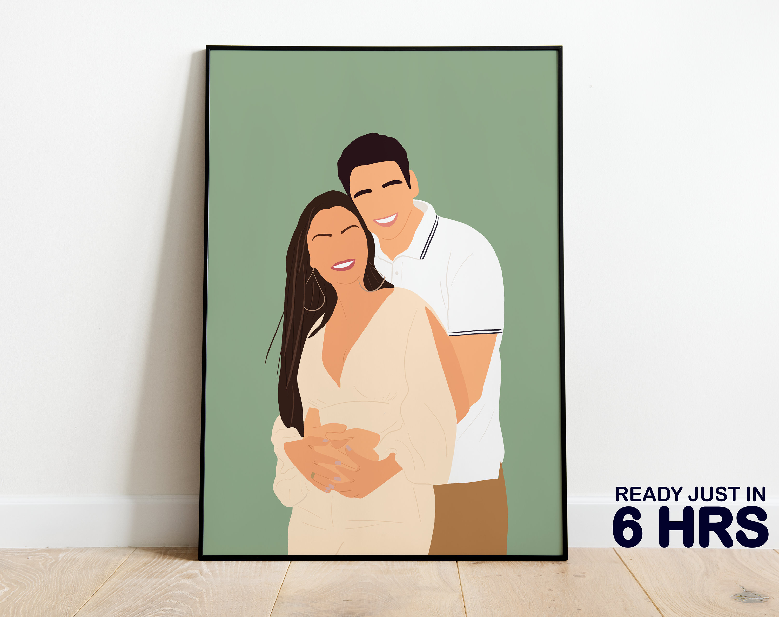 Faceless Portrait Custom Illustration Personalised Photo | Etsy